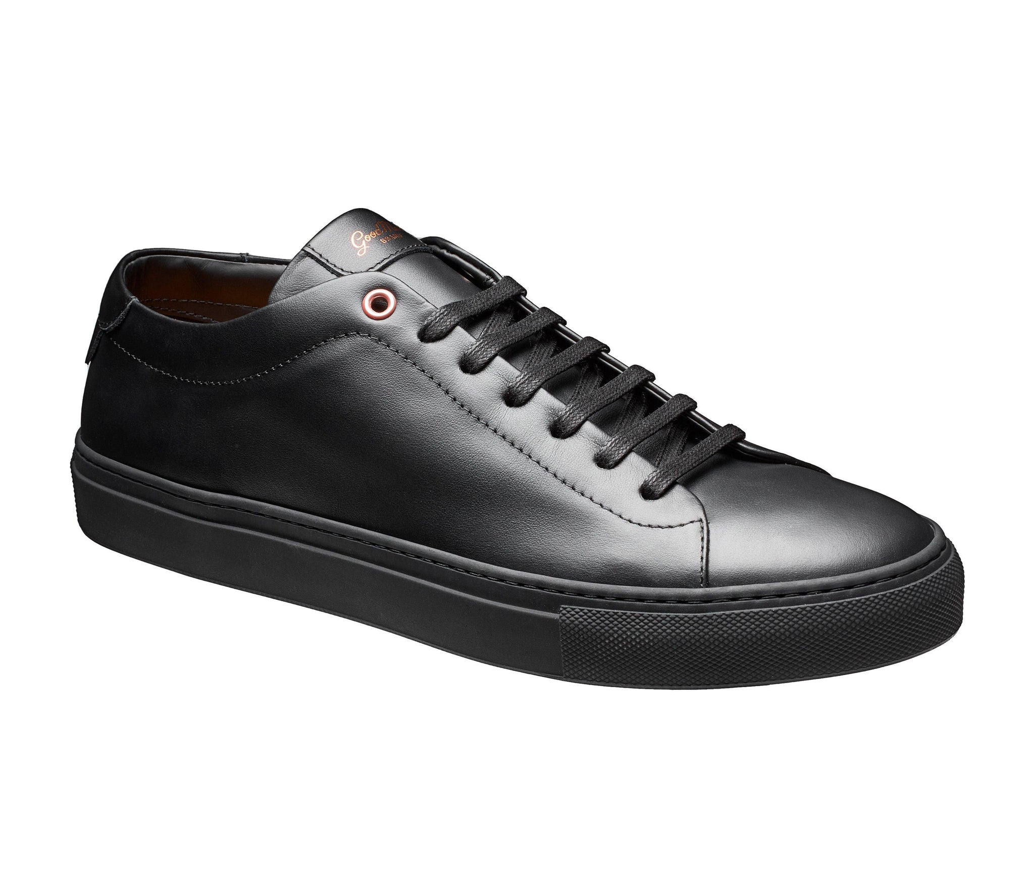 Good Man Brand Edge Sneaker Black | Italian Leather | ESCO Clothiers ...