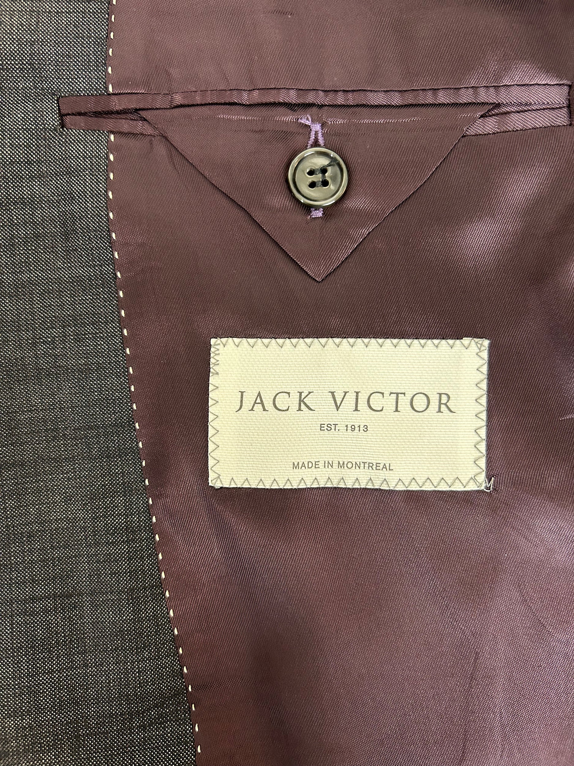 Jack Victor Engel Dark Grey 2 Piece Suit - Trim Fit | Super 130's ...