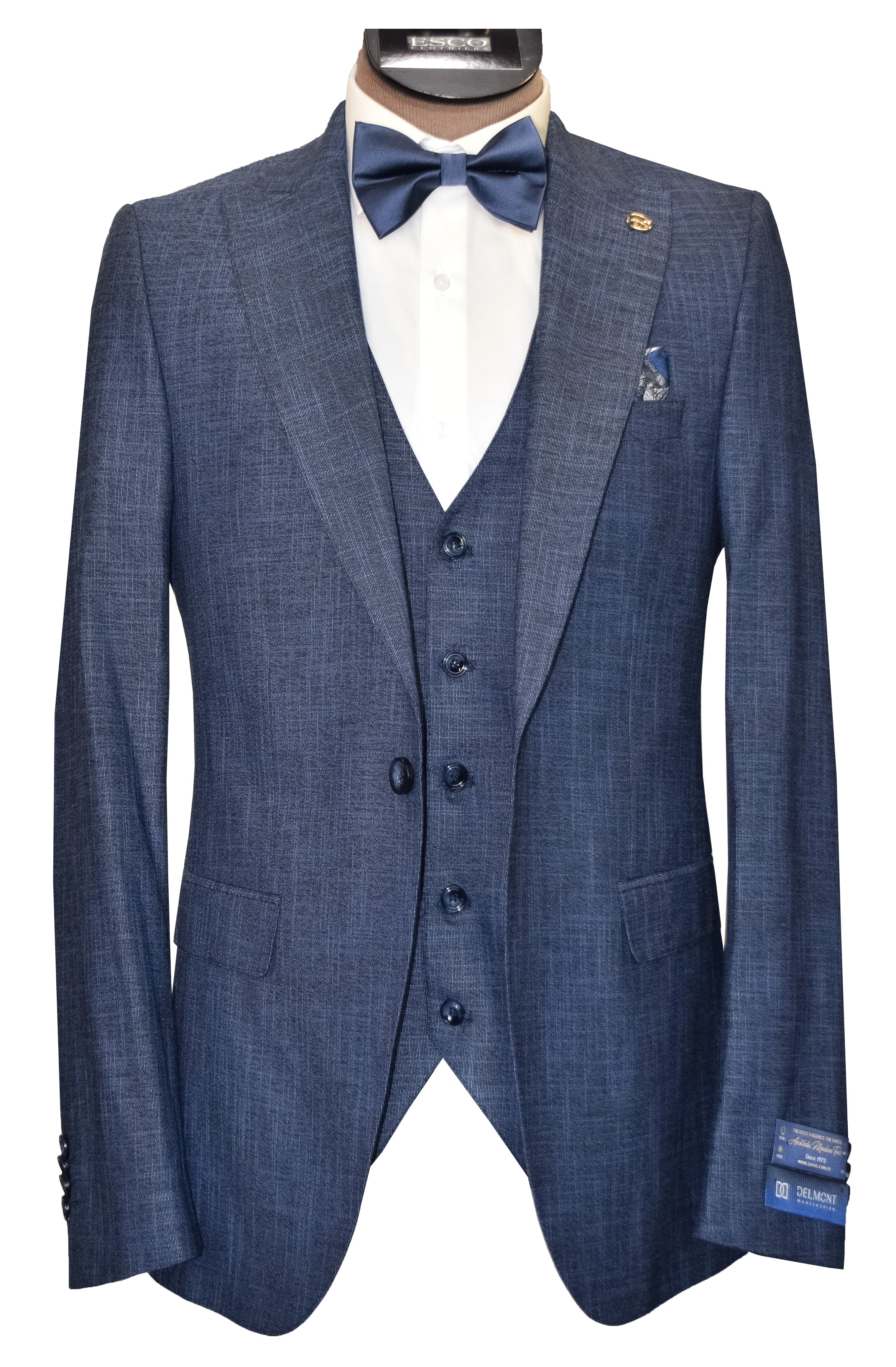 DELMONT 3 PIECE SUIT – ESCO CLOTHIERS